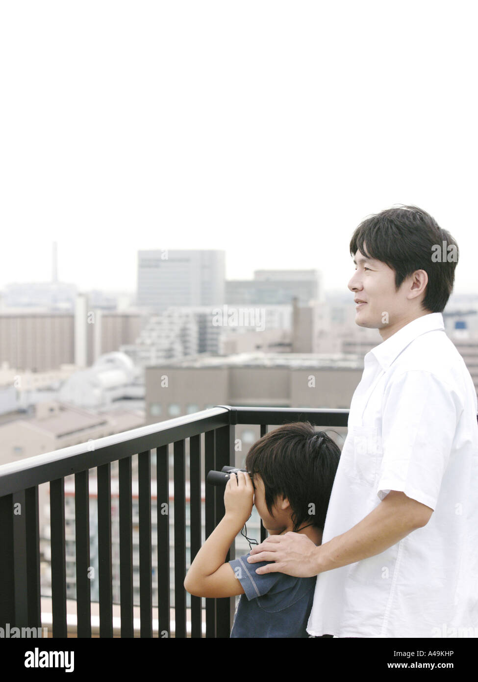 Asian boy father profile hi-res stock photography and images - Alamy