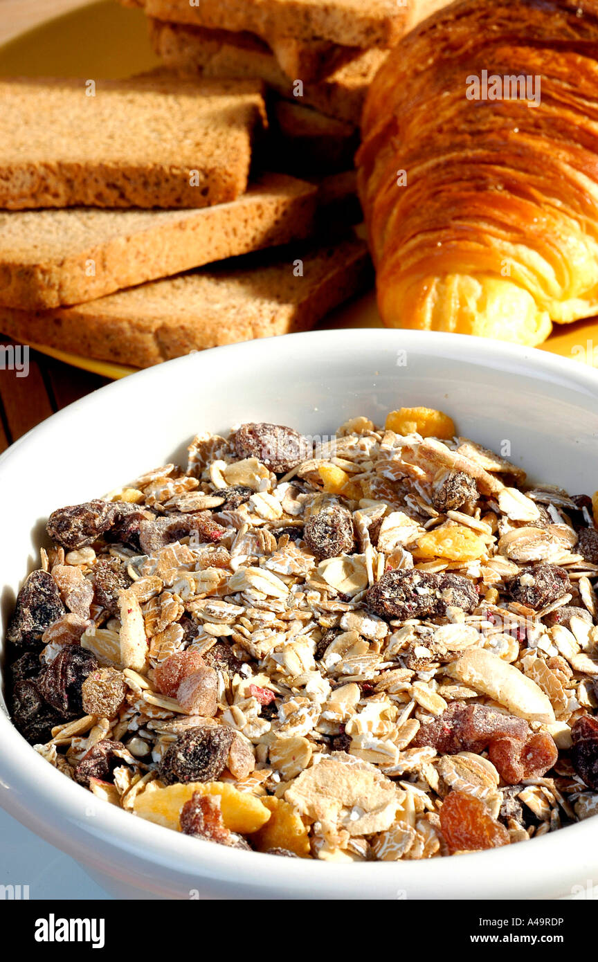 Muesli breakfast Italy Stock Photo - Alamy