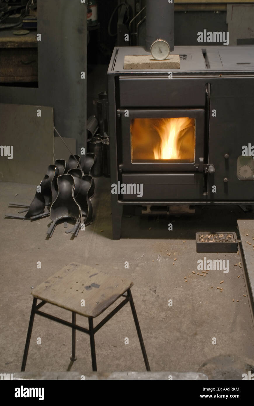 Furnace in a workshop Stock Photo - Alamy