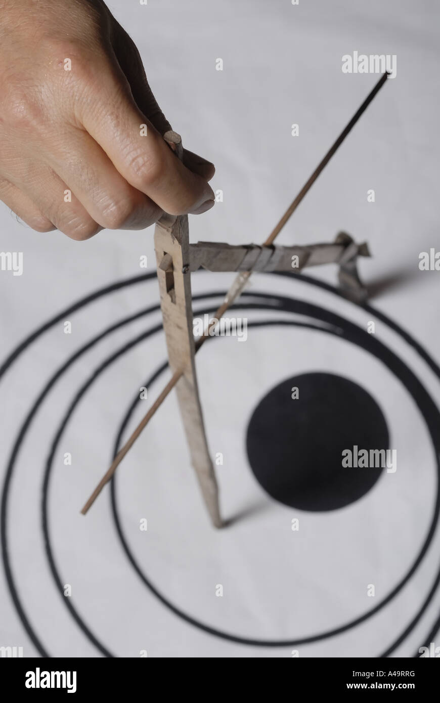 Close up of a painter s hand using a growing compass Stock Photo - Alamy