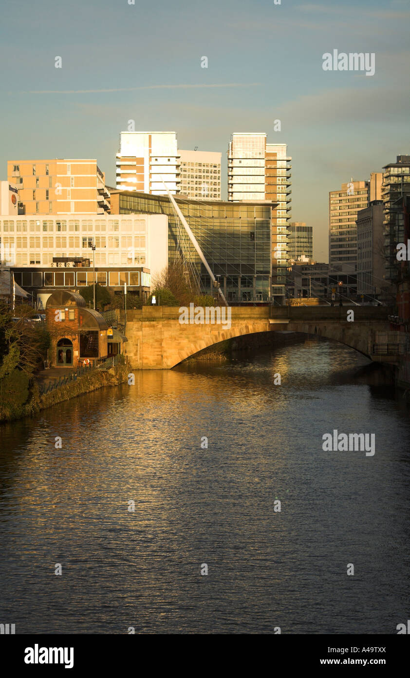 Albert Bridge and Trinity Bridge, taken from Irwell Street Bridge ...