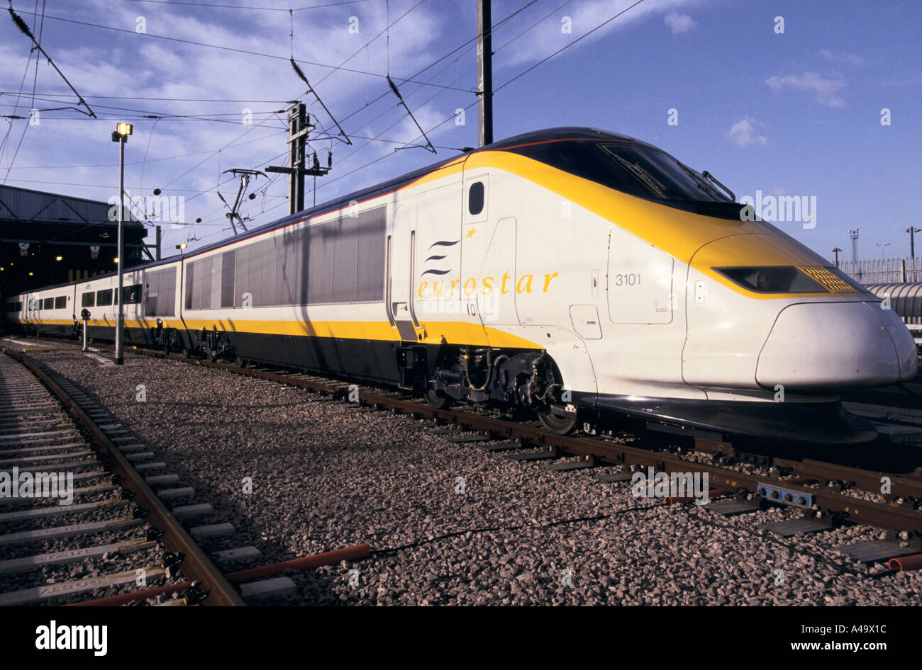 eurostar channel tunnel train 1993 Stock Photo, Royalty Free Image ...