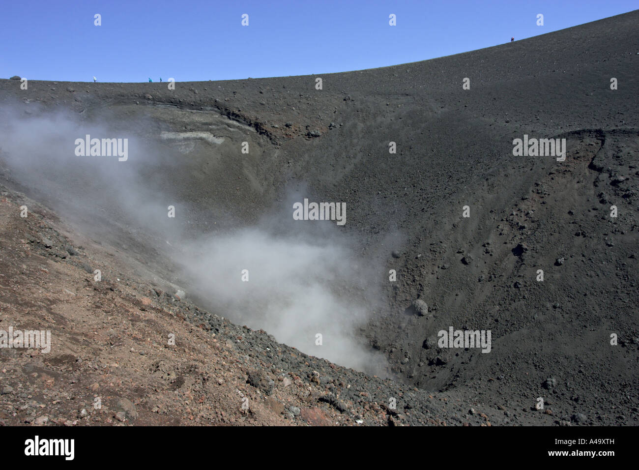 Mount Etna vulcanic landscape, Italy, Sicilia Stock Photo - Alamy