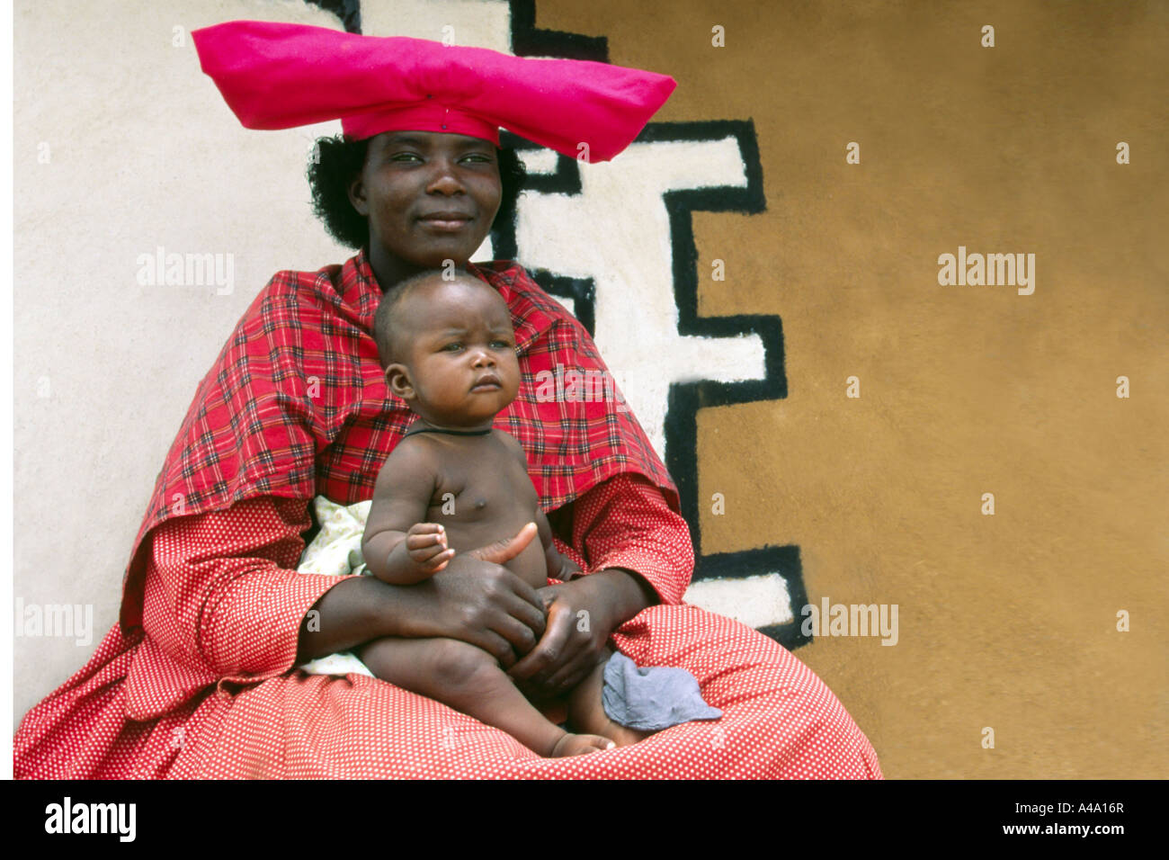 Himba woman with baby, Namibia Stock Photo - Alamy