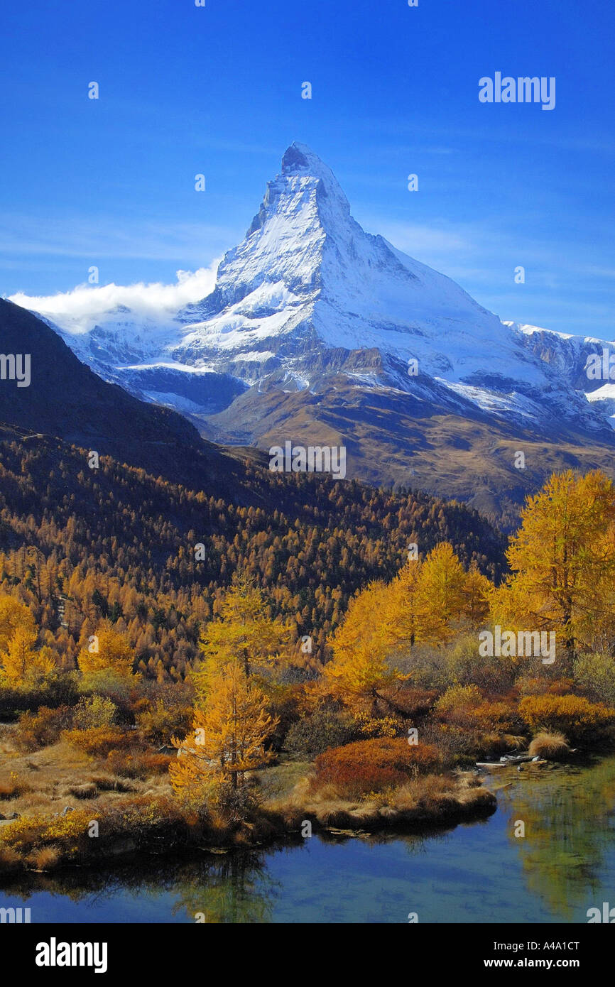 Matterhorn in autumn, Switzerland, Valais, Zermatt Stock Photo - Alamy