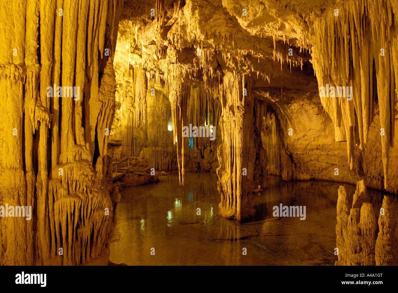 stalactite cave, Italy Stock Photo - Alamy