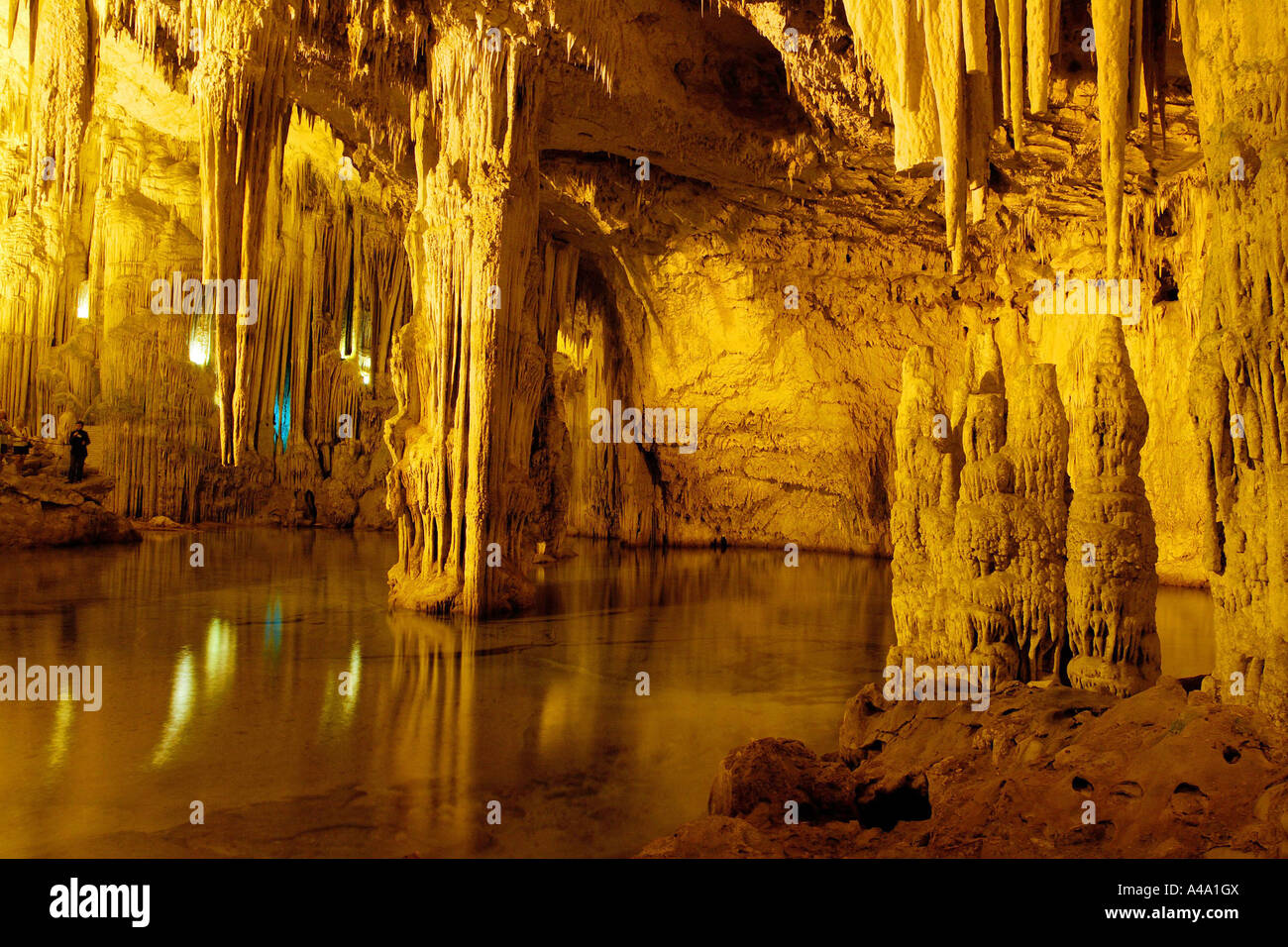stalactite cave, Italy Stock Photo - Alamy