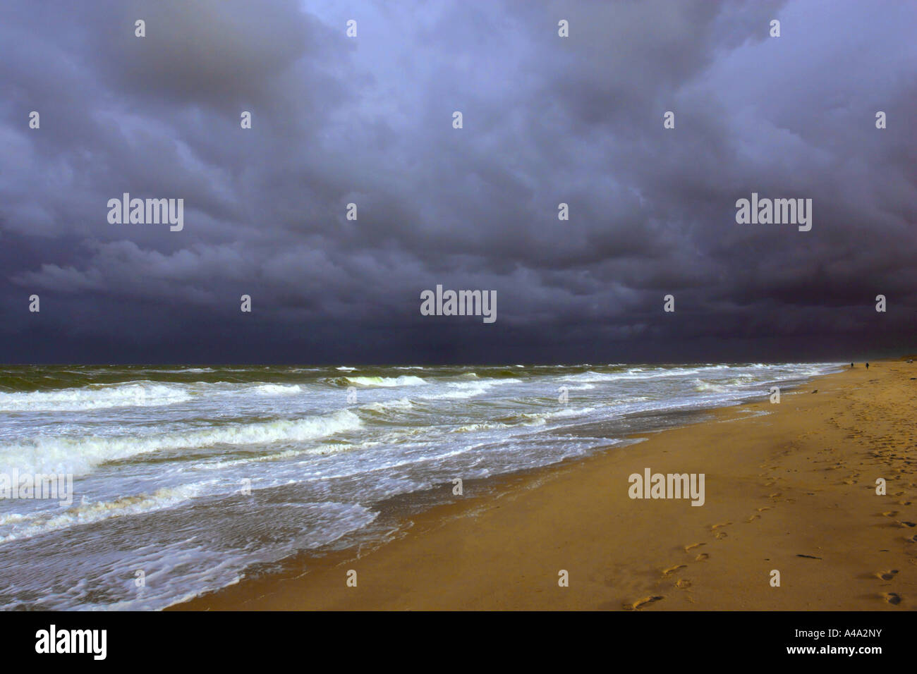bad weather at the beach Stock Photo - Alamy