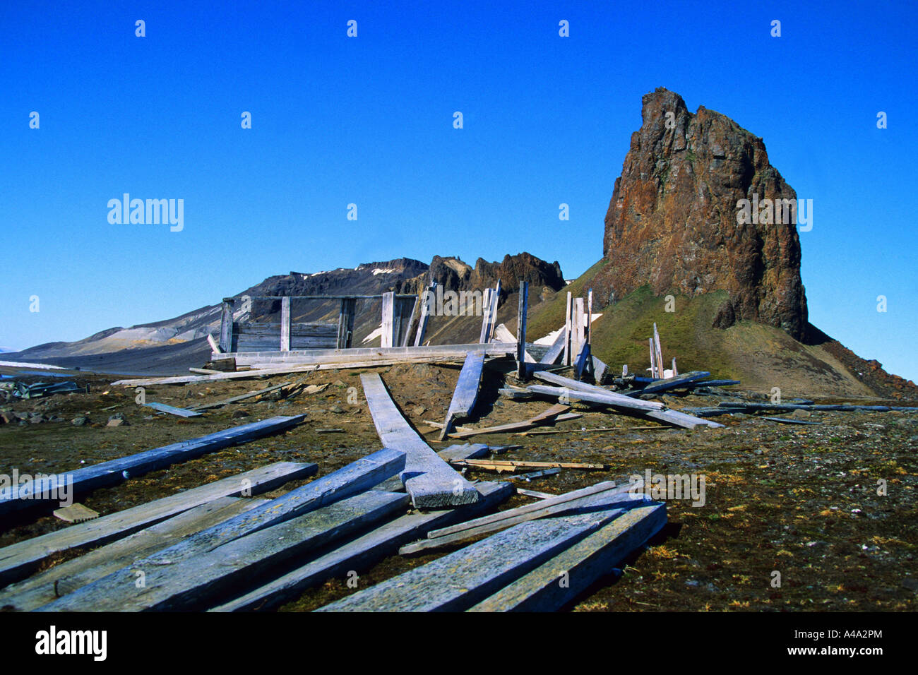 Hall Island - basecamp, Antarctica, Franz-Josef Land Stock Photo - Alamy