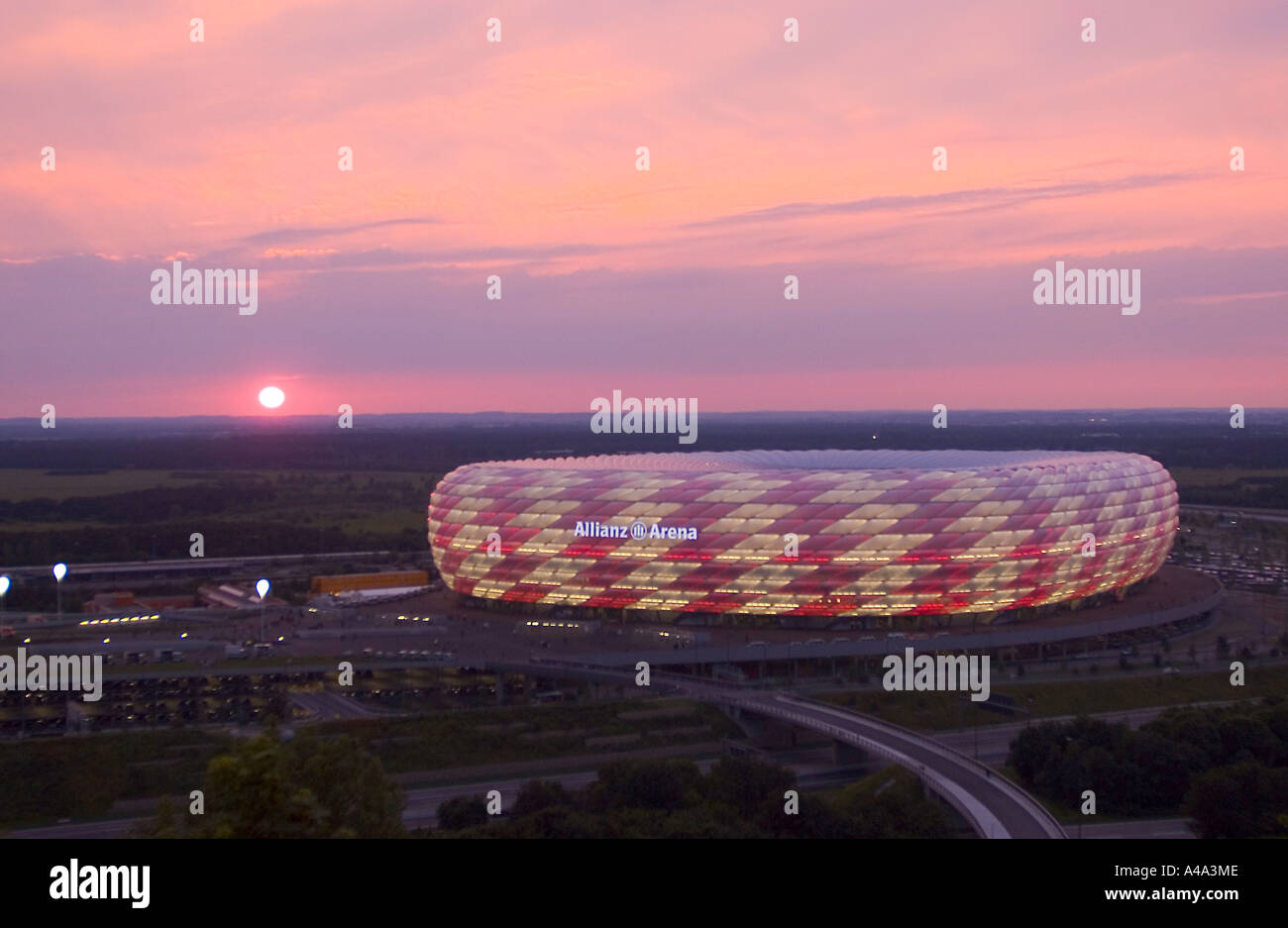 Munich overview allianz arena hi-res stock photography and images - Alamy