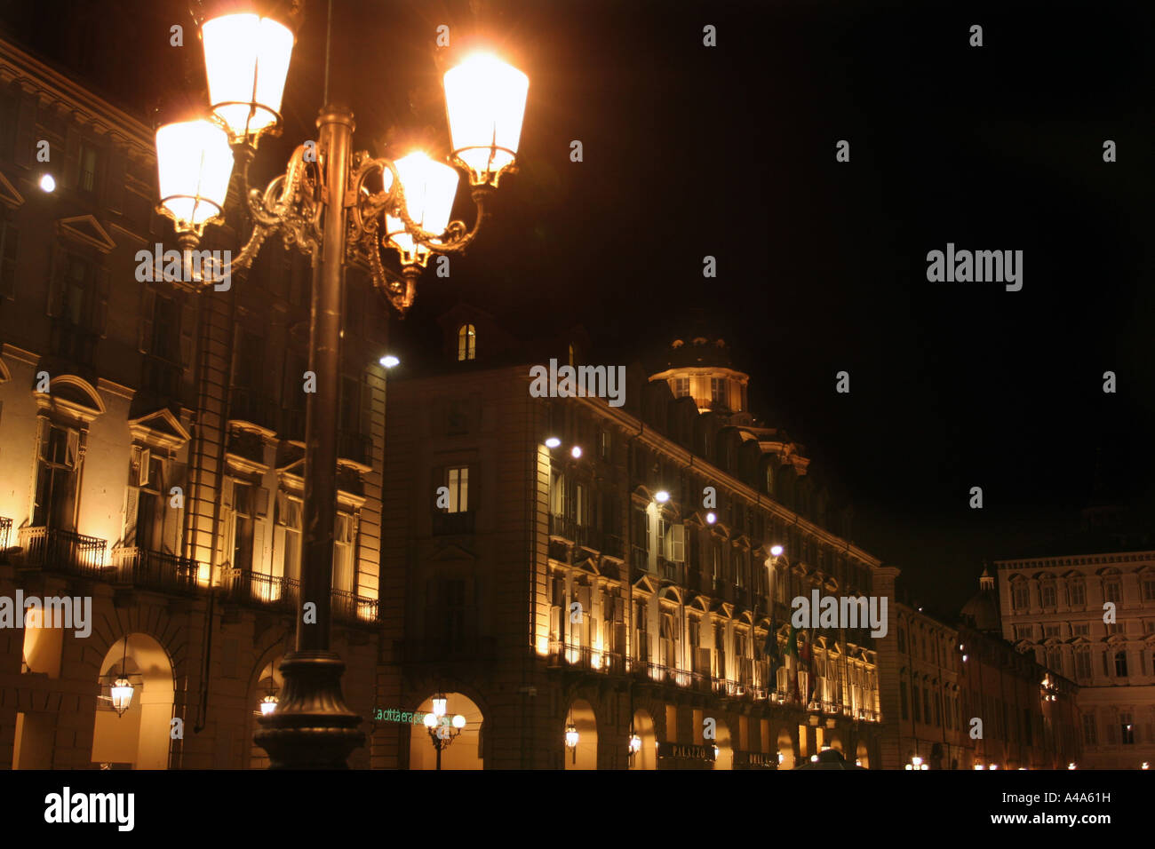 Castello square Turin Piedmont Italy Stock Photo - Alamy