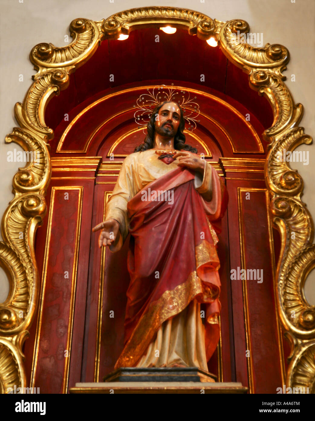 jesus shrine iglesia de nuestra senora de pilar Stock Photo - Alamy