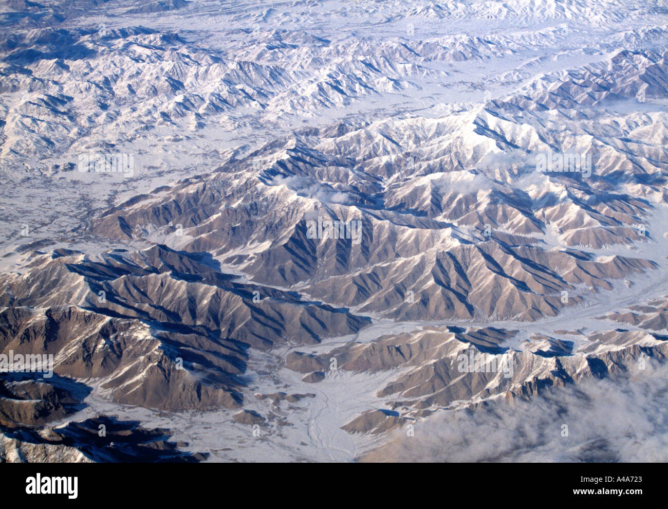 Aerial view over Afghanistan Stock Photo - Alamy