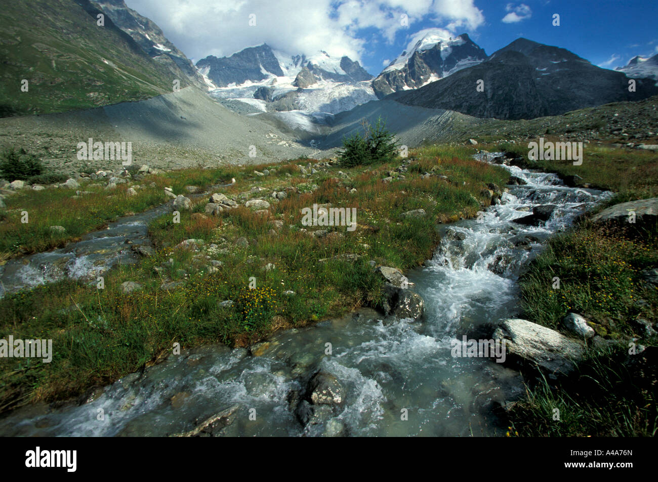 Landscape Val Roseg Engadina Switzerland Europe Stock Photo - Alamy