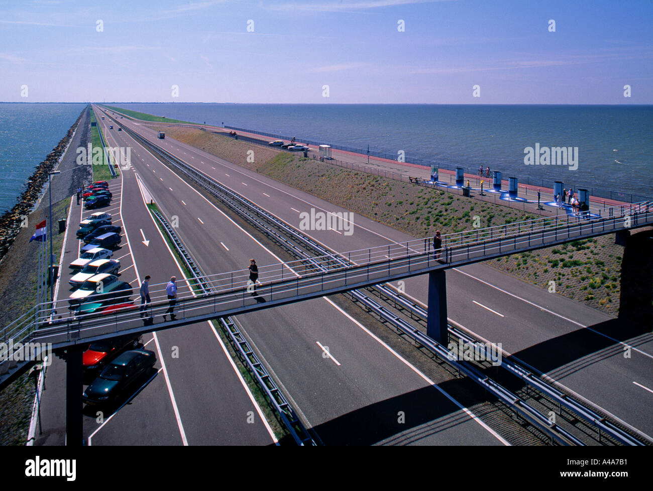 Barrier Dam, Afsluitdijk, Holland Stock Photo - Alamy