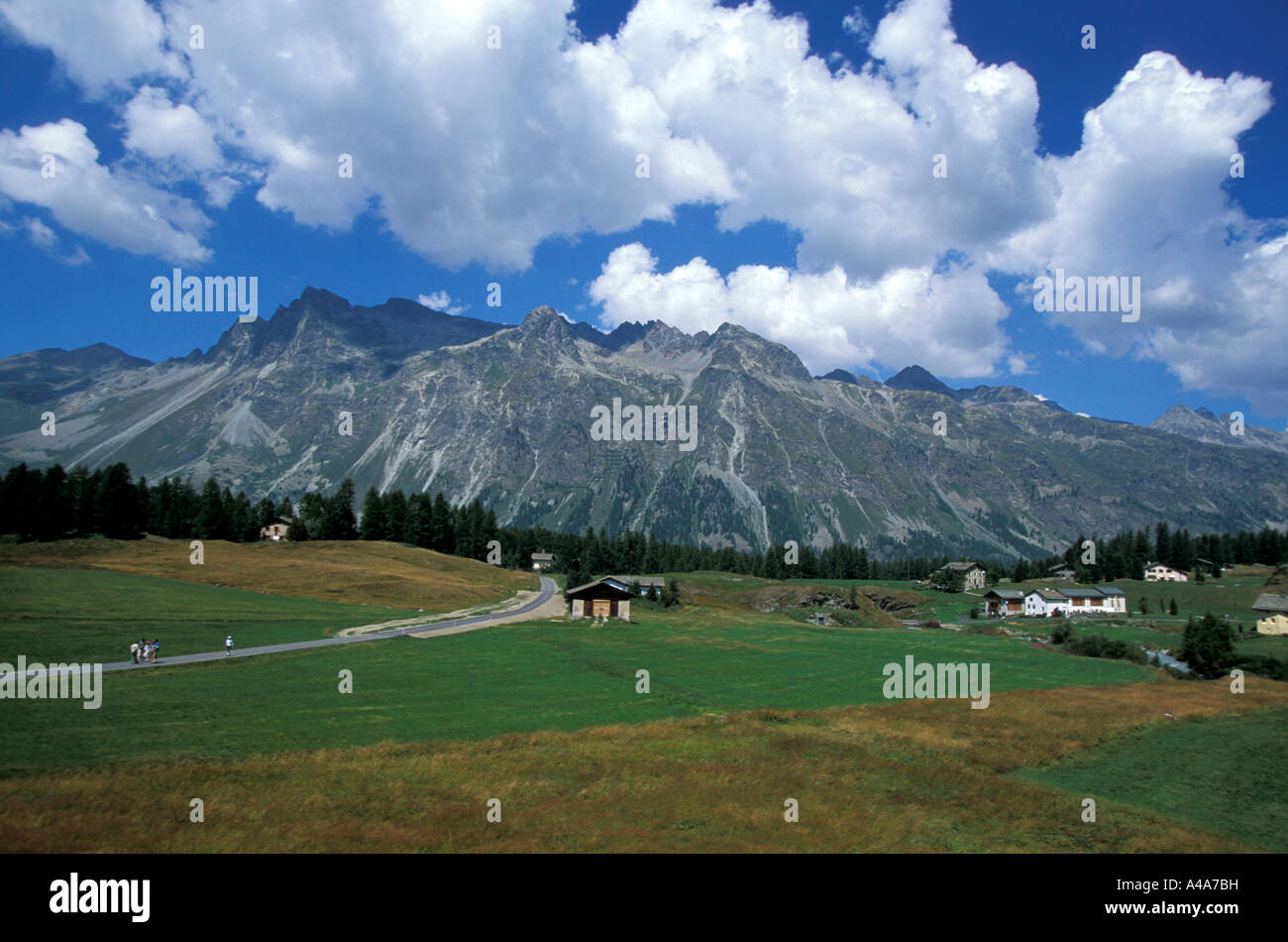 Landscape Val Fex Engadina Switzerland Europe Stock Photo - Alamy