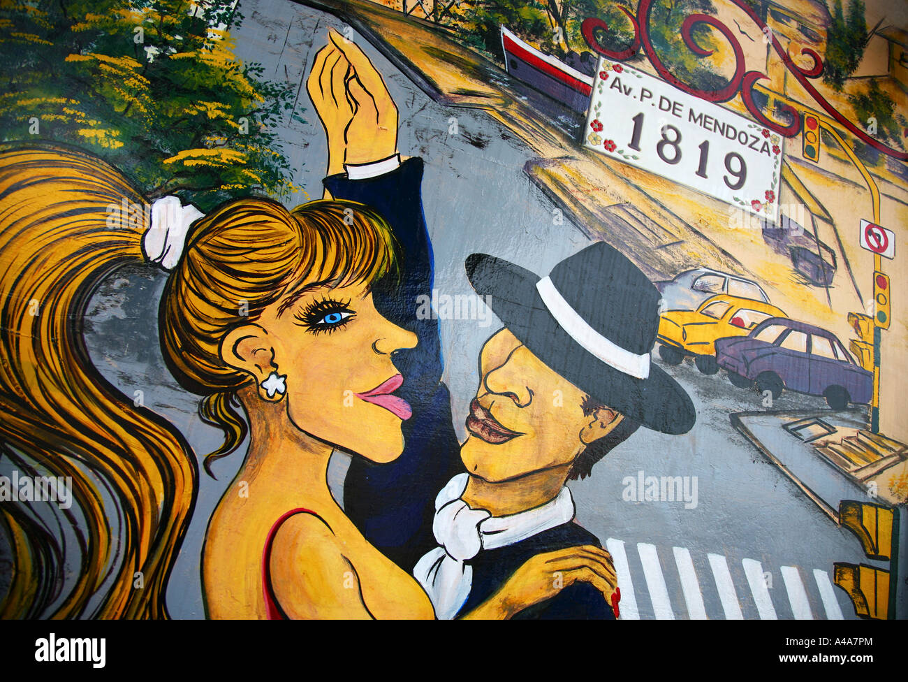 mural of tang la boca Stock Photo - Alamy
