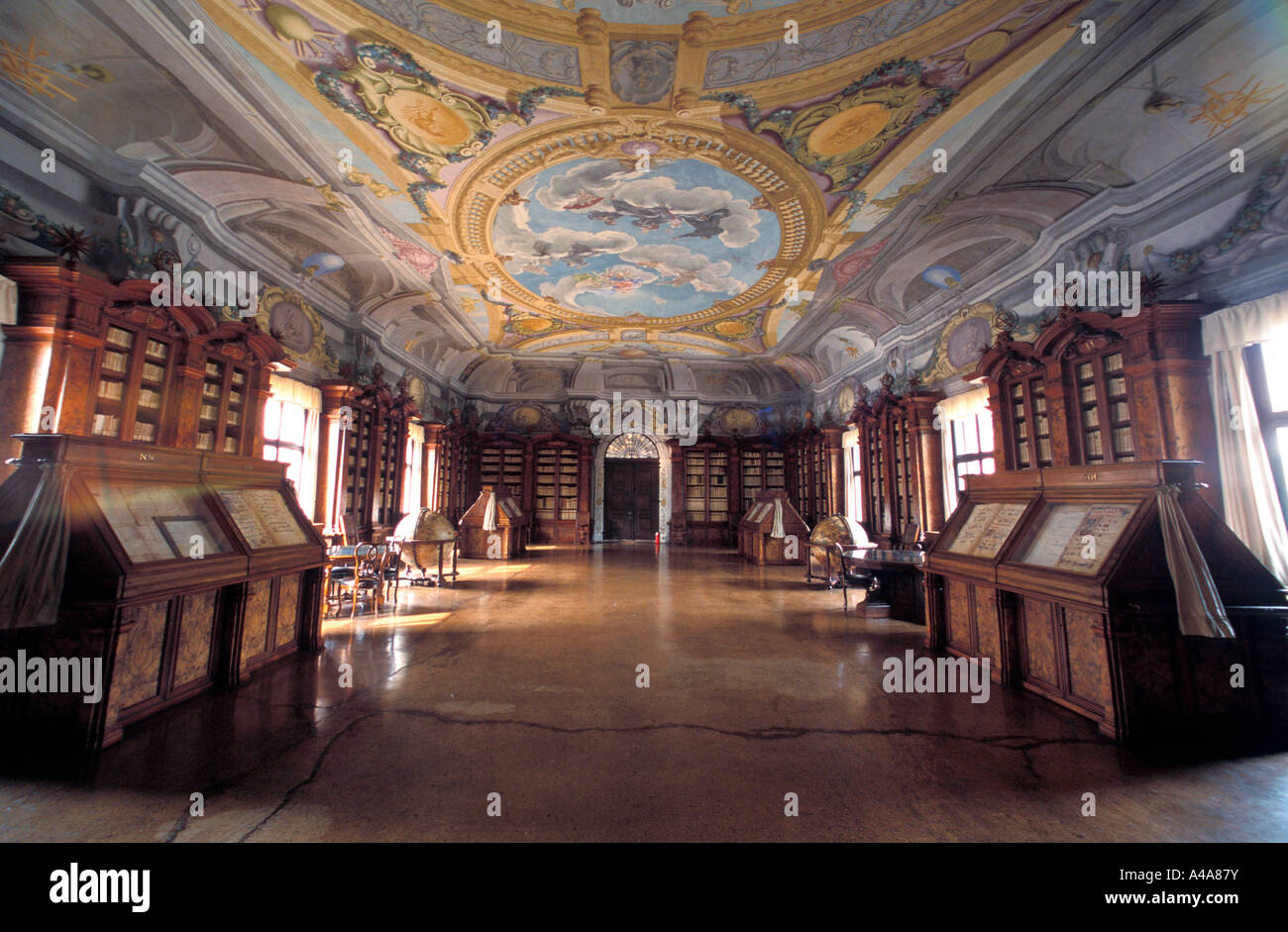 Library of the Saint Padua Veneto Italy Stock Photo - Alamy