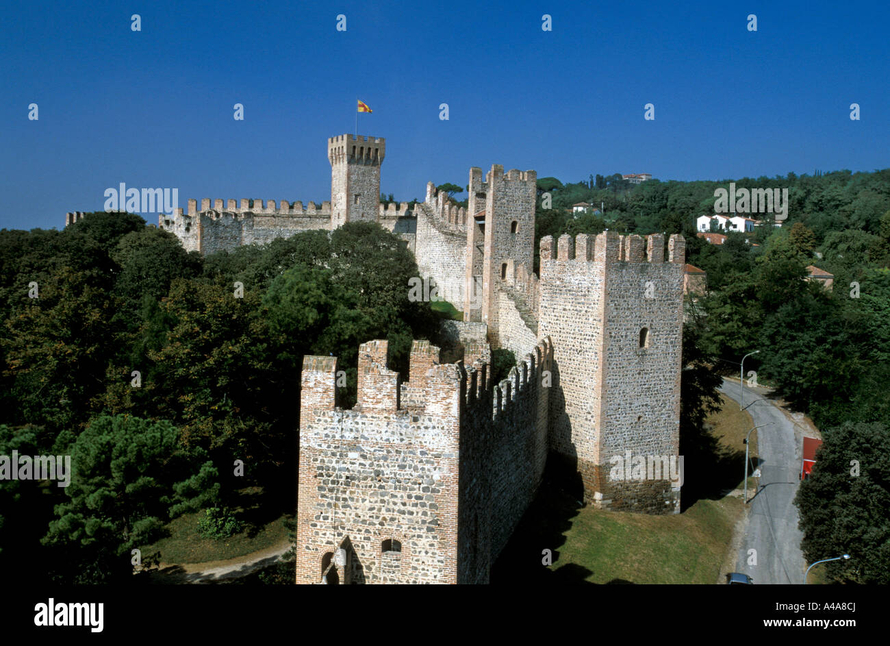 Historic city walls Este Veneto Italy Stock Photo - Alamy
