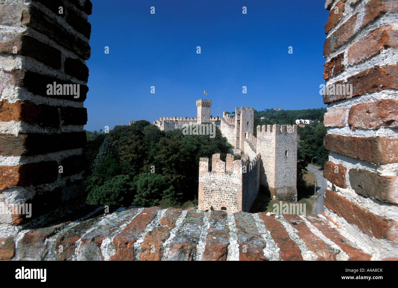 The ancient city walls Este Veneto Italy Stock Photo - Alamy