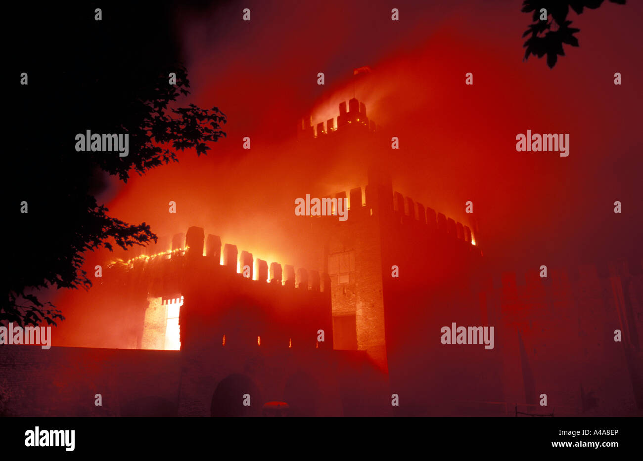 Burning tower hi-res stock photography and images - Alamy