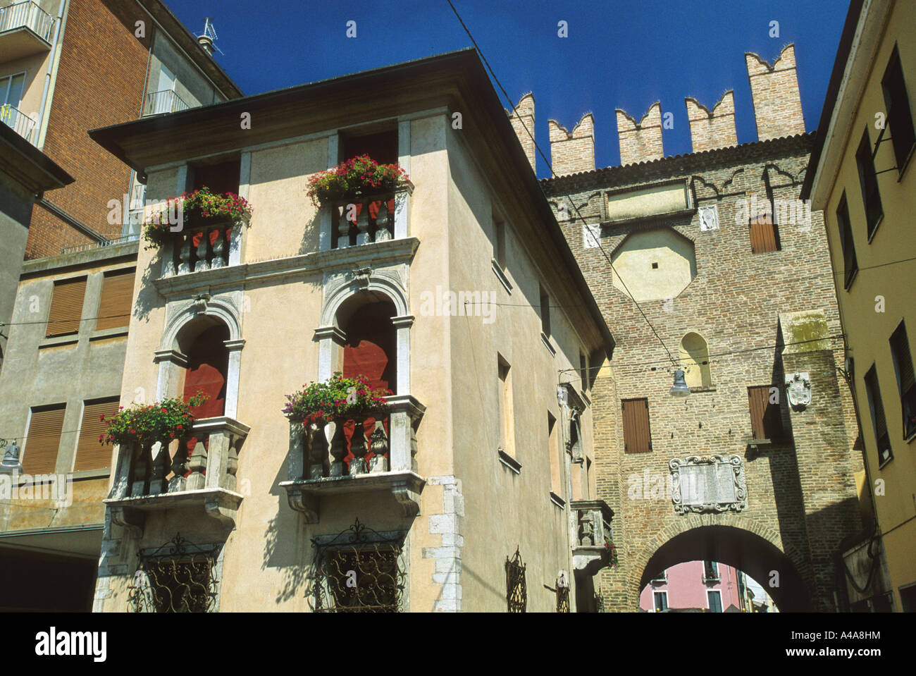 Merli square Rovigo Veneto Italy Stock Photo - Alamy