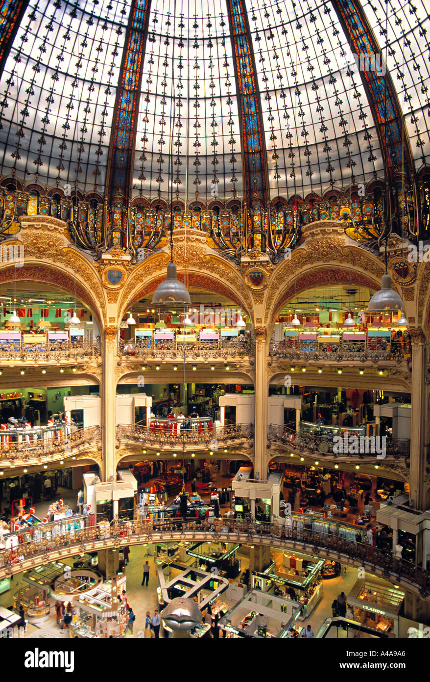 Galleries Lafayette, Paris, France Stock Photo - Alamy