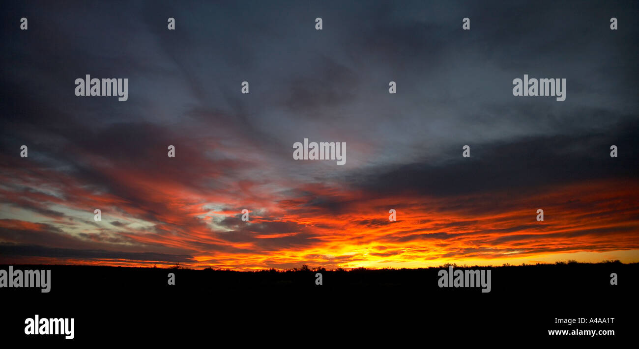 fire sunset panoramic Stock Photo - Alamy