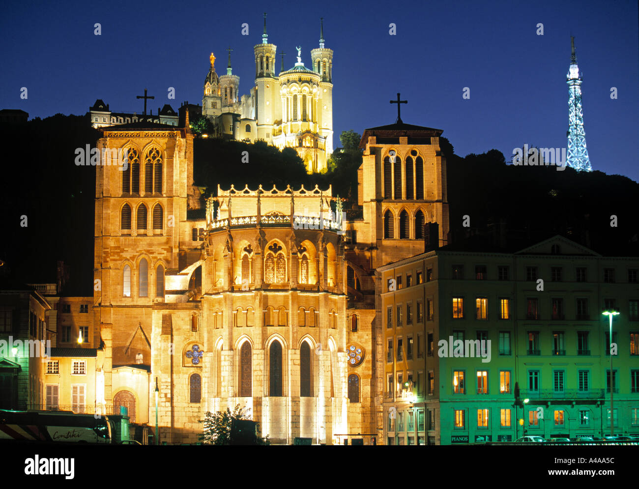 Cathedrale St. Jean, Lyon, Vallee du Rhone, France Stock Photo - Alamy