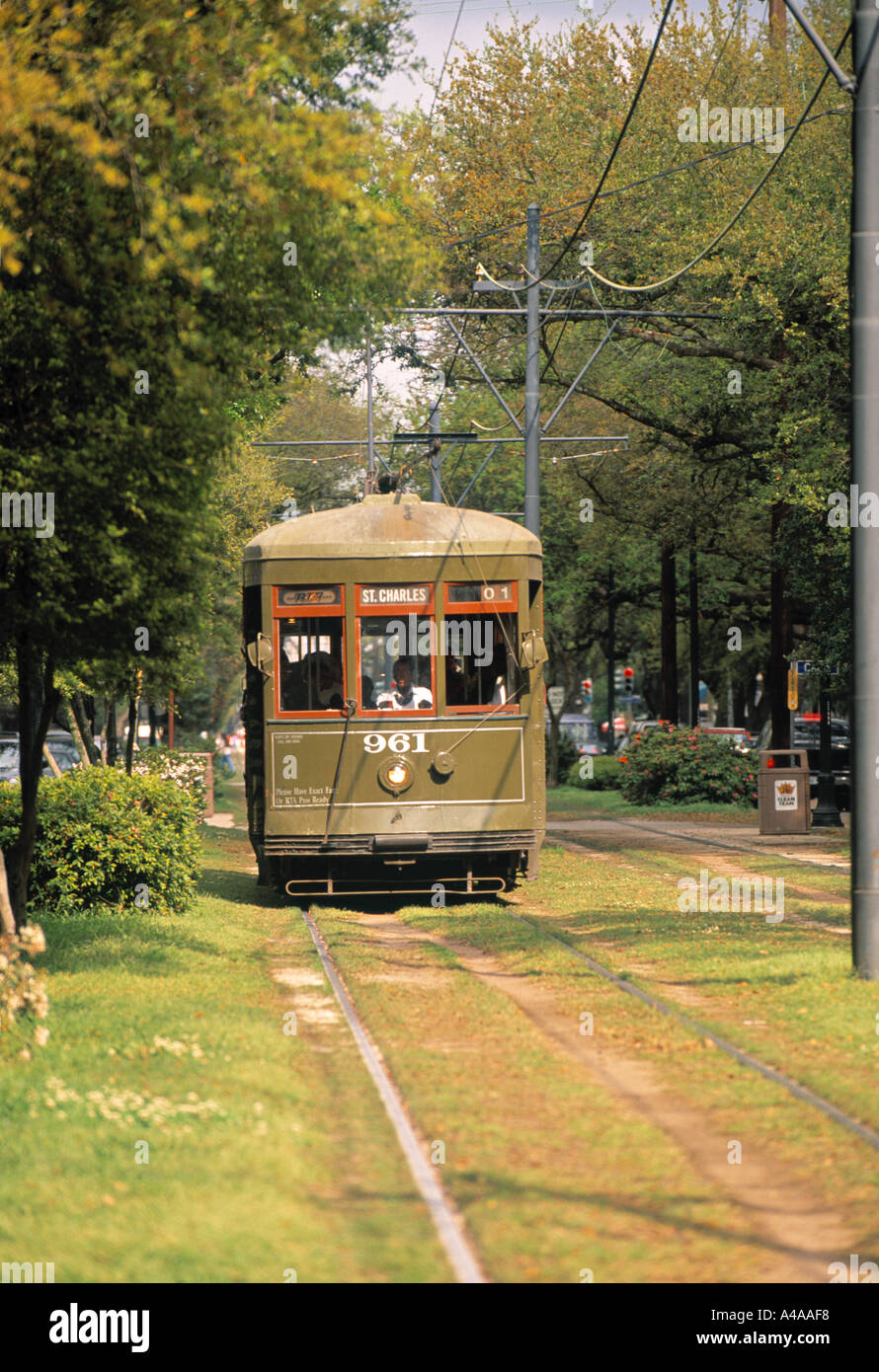 Tram, New Orleans, Louisiana, USA Stock Photo - Alamy
