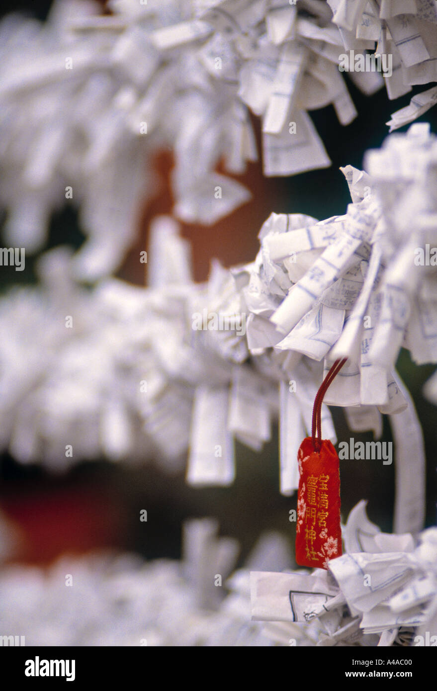 Paper Wishes, Yasaka Shrine, Japan Stock Photo - Alamy