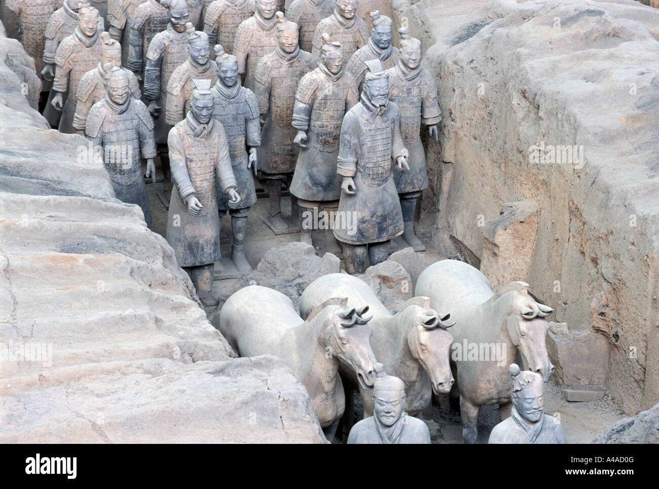 Terracotta Warriors Tomb Xian China Asia Stock Photo - Alamy