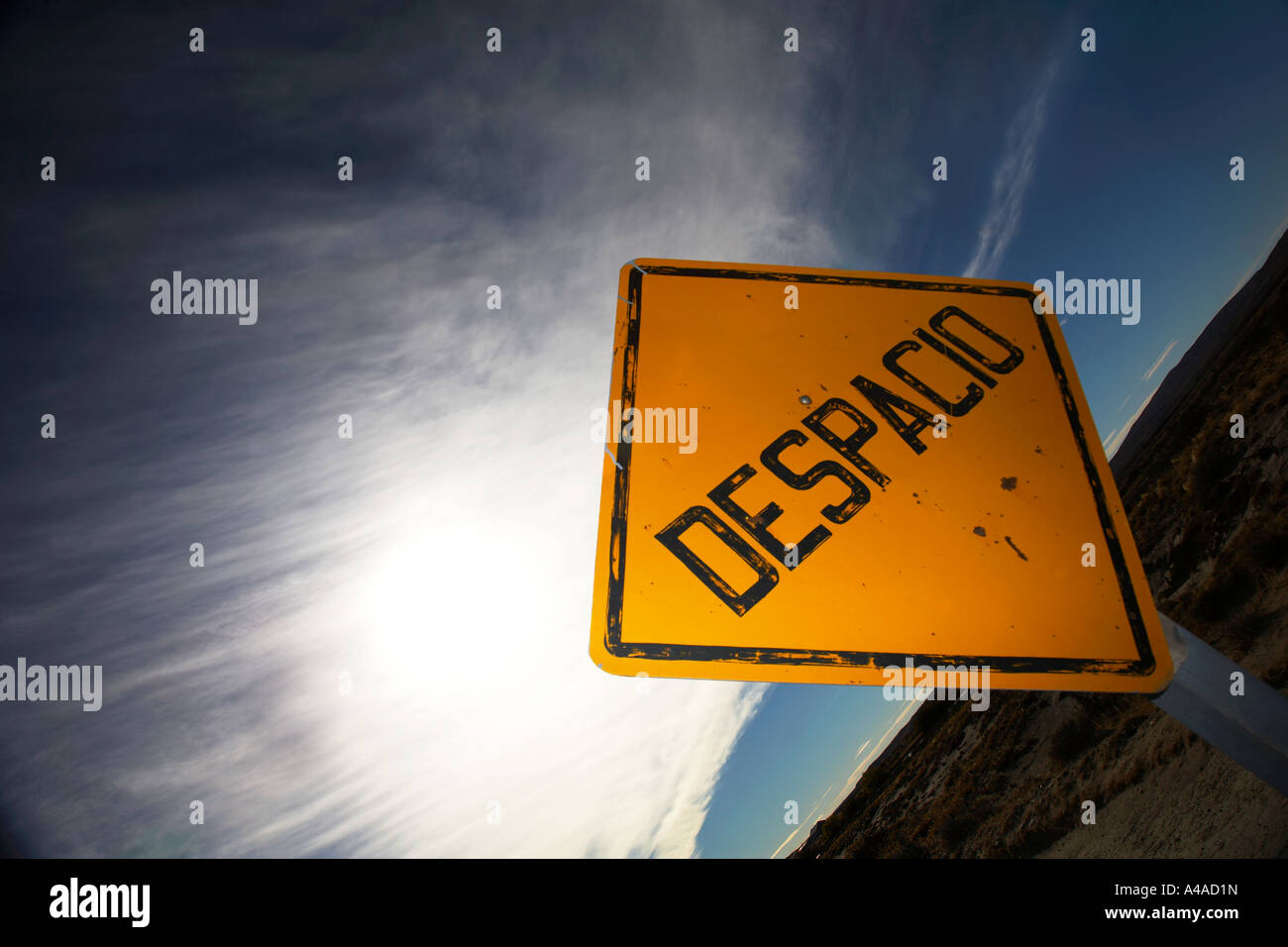 despacio road sign Stock Photo - Alamy