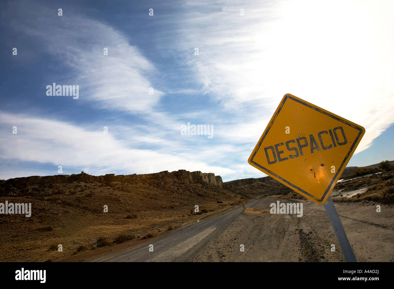 road sign despacio Stock Photo - Alamy