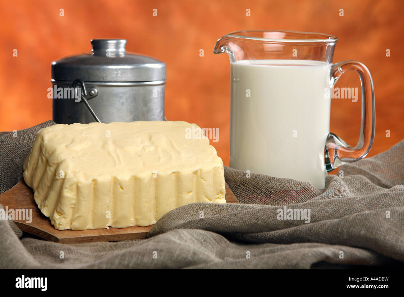 Malga butter and milk Trentino Alto Adige Italy Stock Photo - Alamy