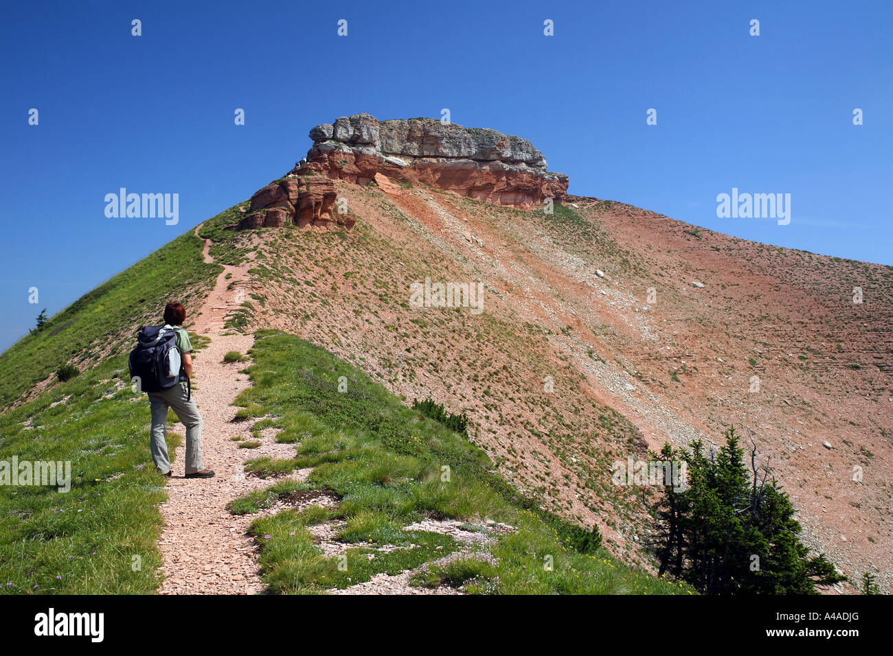 Cima Verde peak Tre Cime mountains Trentino Alto Adige Italy Stock ...