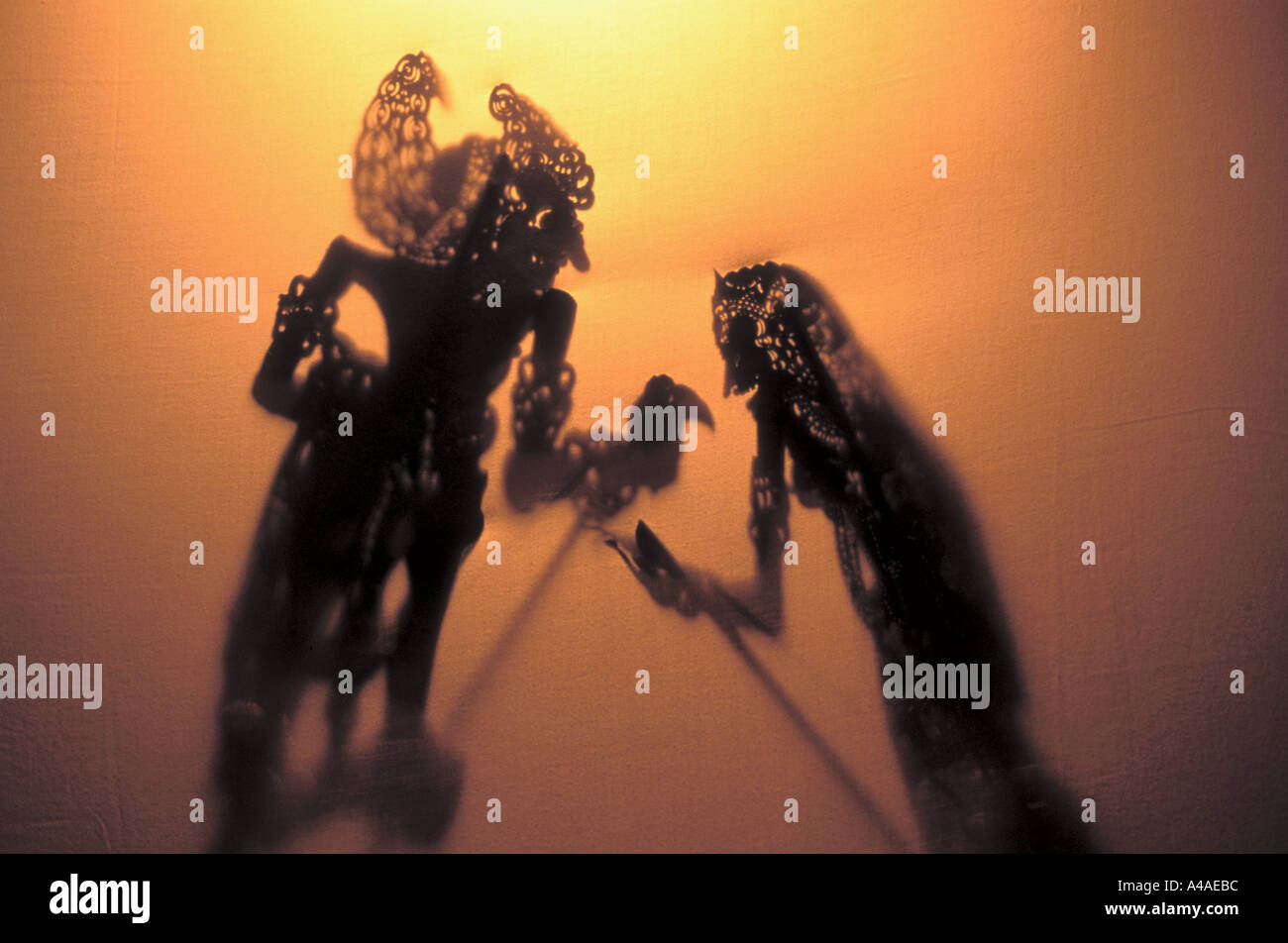 Wayang kulit shadow puppet play Indonesia Southeast Asia Stock Photo ...