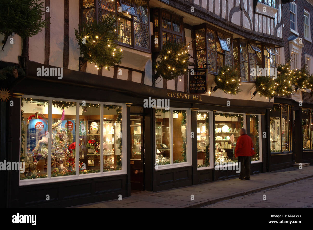 Mulberry Hall shop, Stonegate, York, Yorkshire, England,UK Stock Photo ...