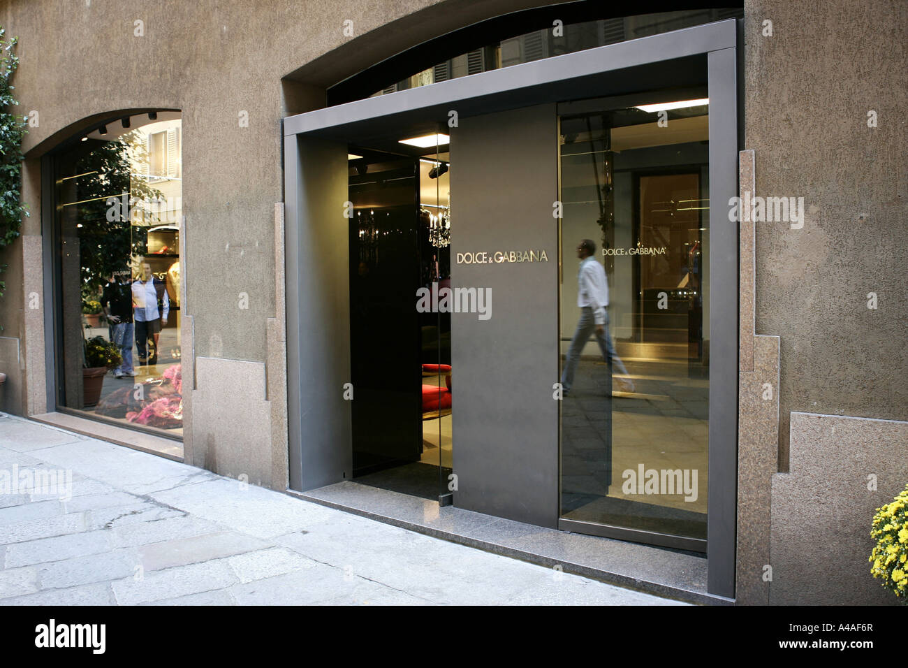 Dolce e Gabbana shop Via della Spiga Milan Lombardy Italy Stock Photo ...