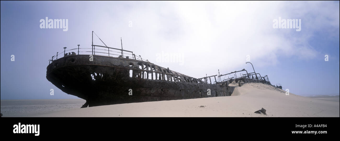 The wreck of the ship Edward Bolen Skeleton coast of Namibia Stock ...