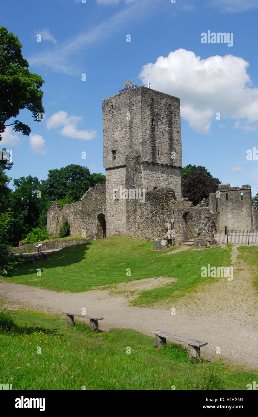 Mugdock Castle seat of the Grahams Mugdock Park Glasgow Scotland Stock ...