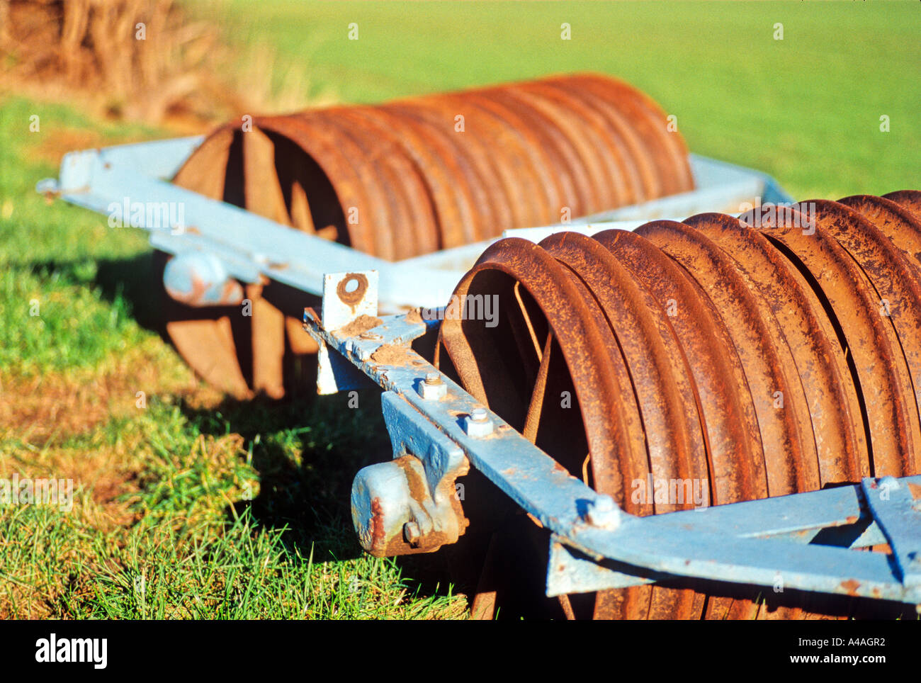 Farming Machinery(cambridge roller Stock Photo - Alamy