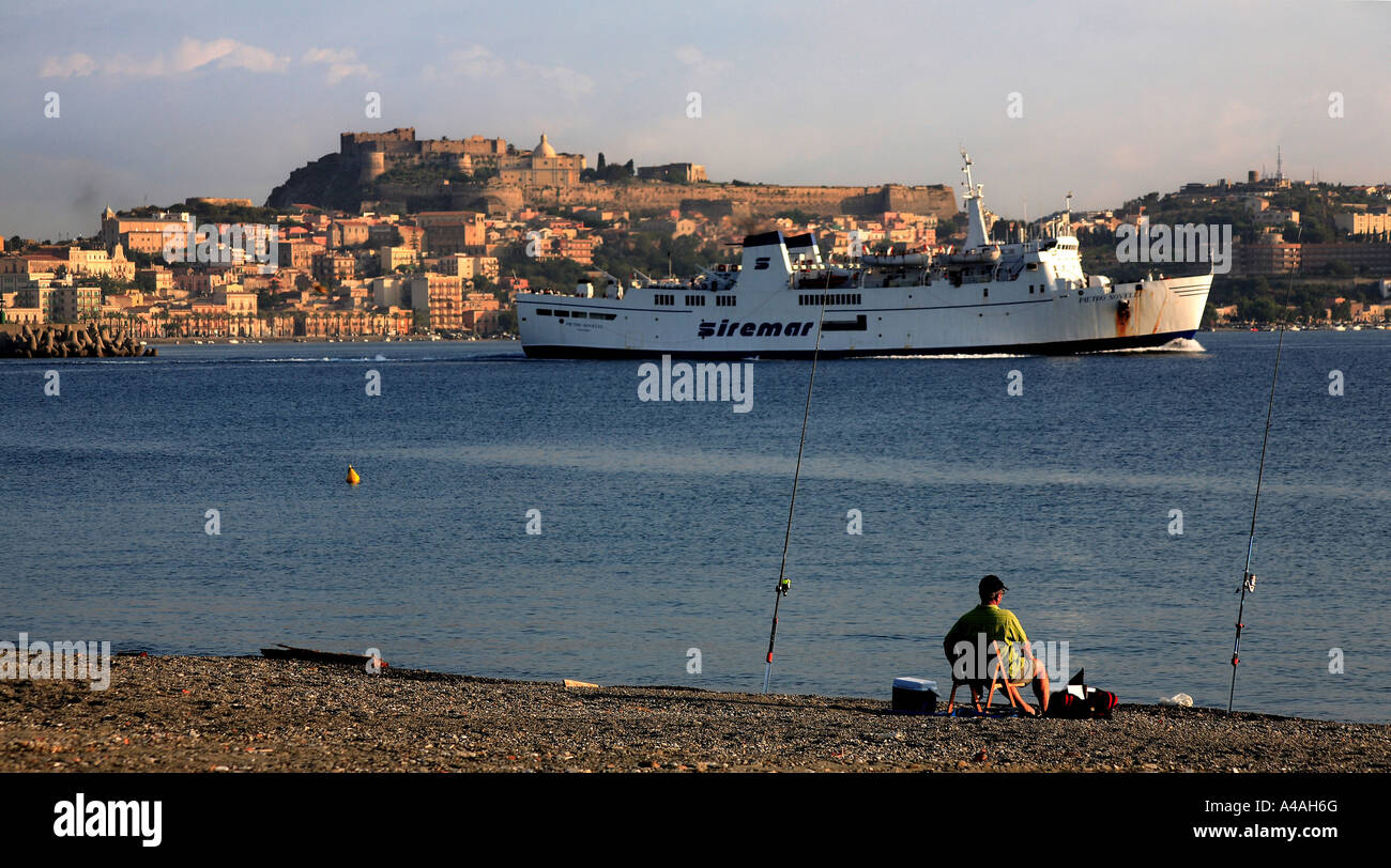 Harbour Milazzo Sicily Italy Stock Photo - Alamy