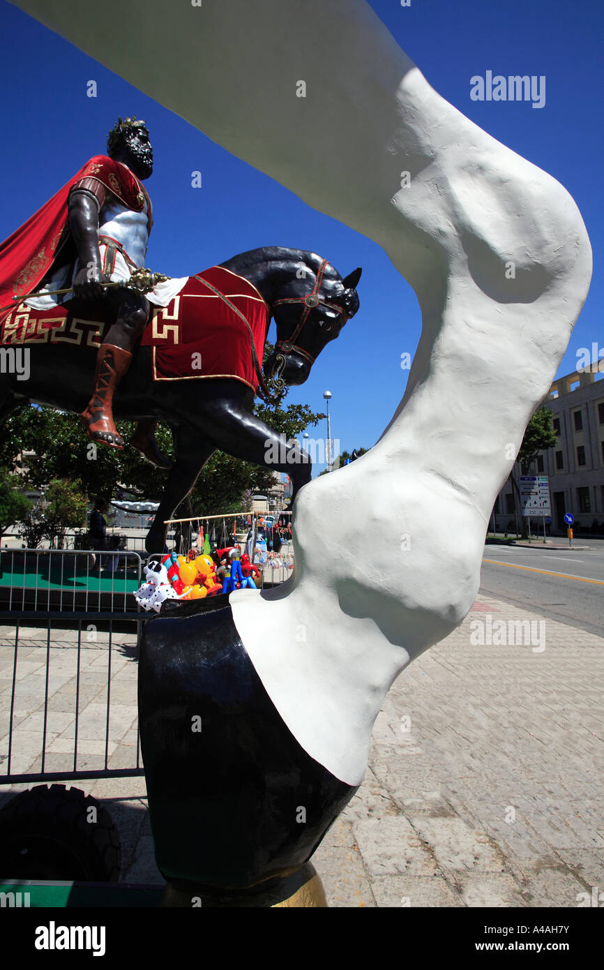 Grifone statue Vara feast Messina Sicily Italy Stock Photo - Alamy