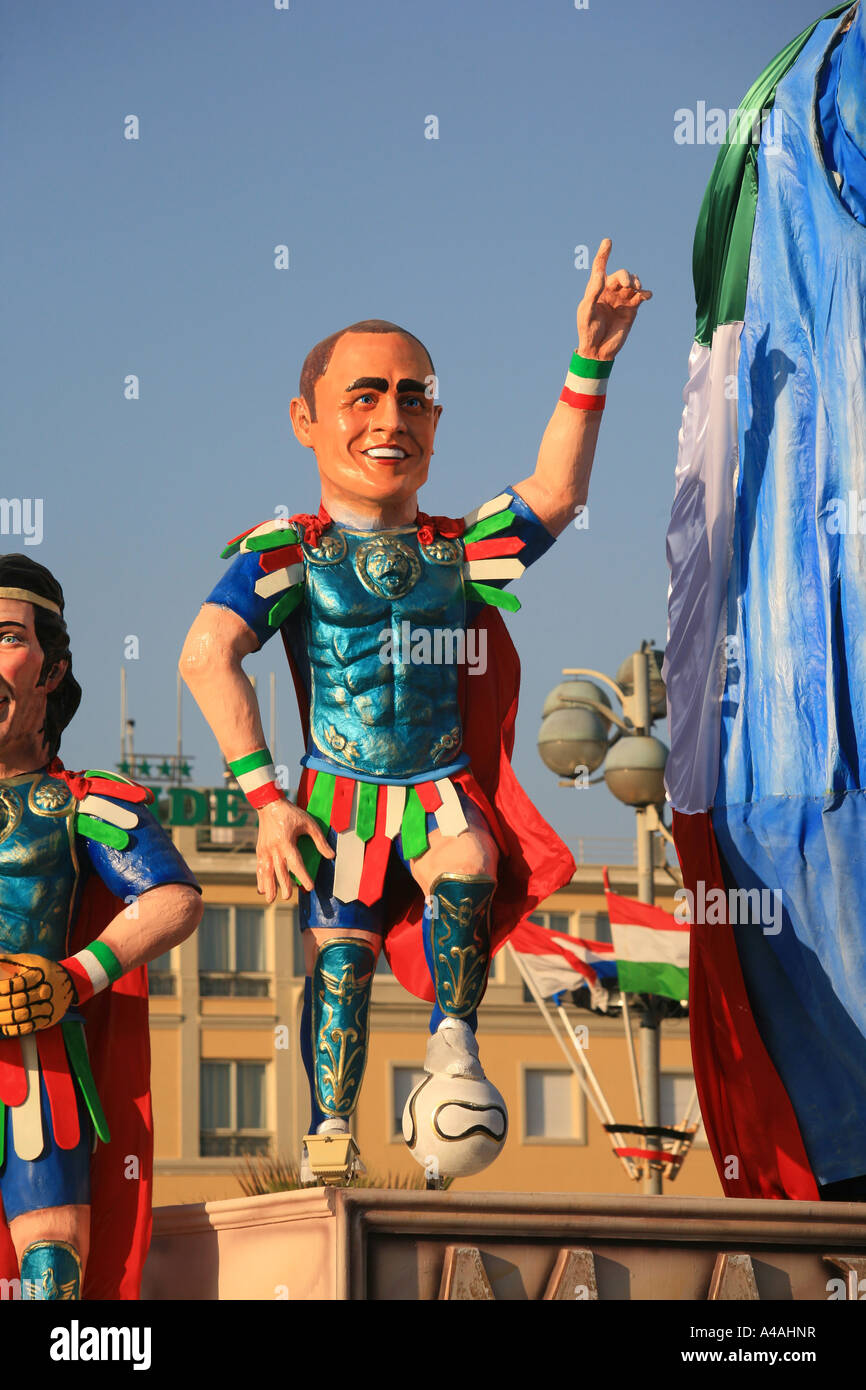 Fabio Cannavaro mask Carnival 2007 Viareggio Tuscany Italy Stock Photo ...
