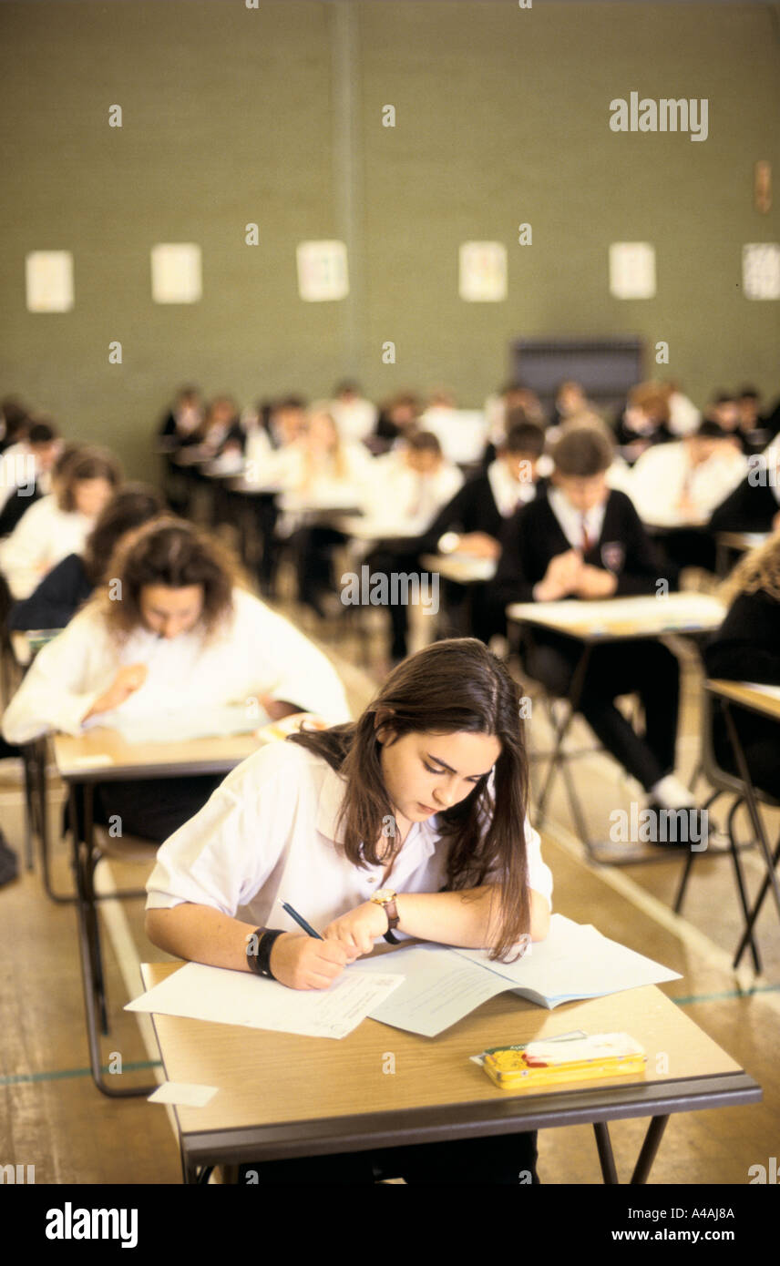 Gcse exams girl hi-res stock photography and images - Alamy