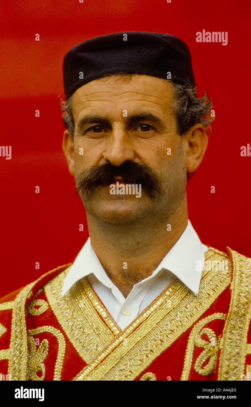 radovan karadzic a serb in national costume at sds rally gorazde ...