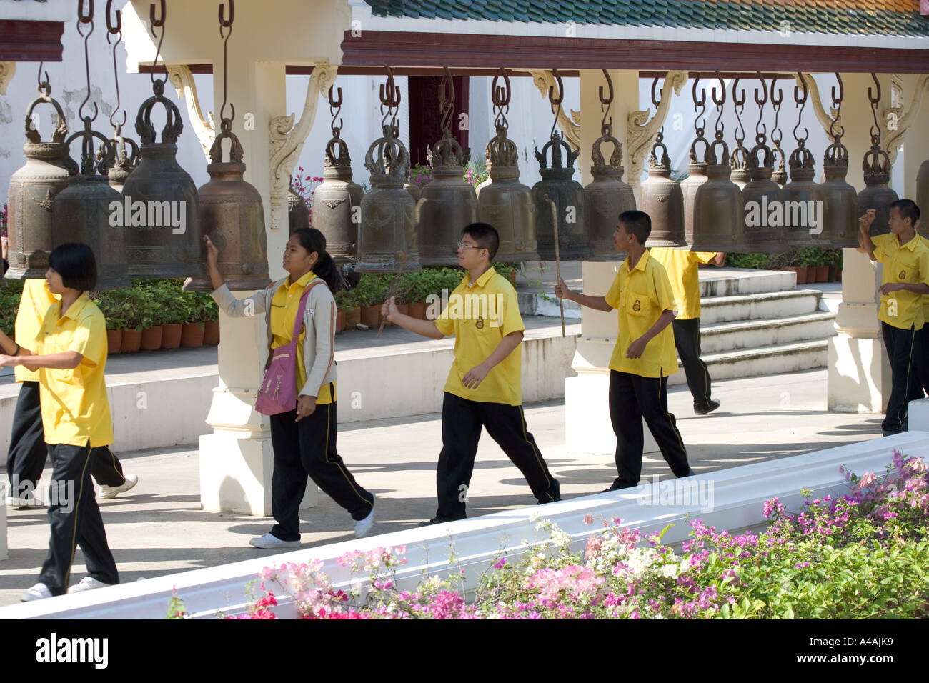 Children ringing bells hi-res stock photography and images - Alamy