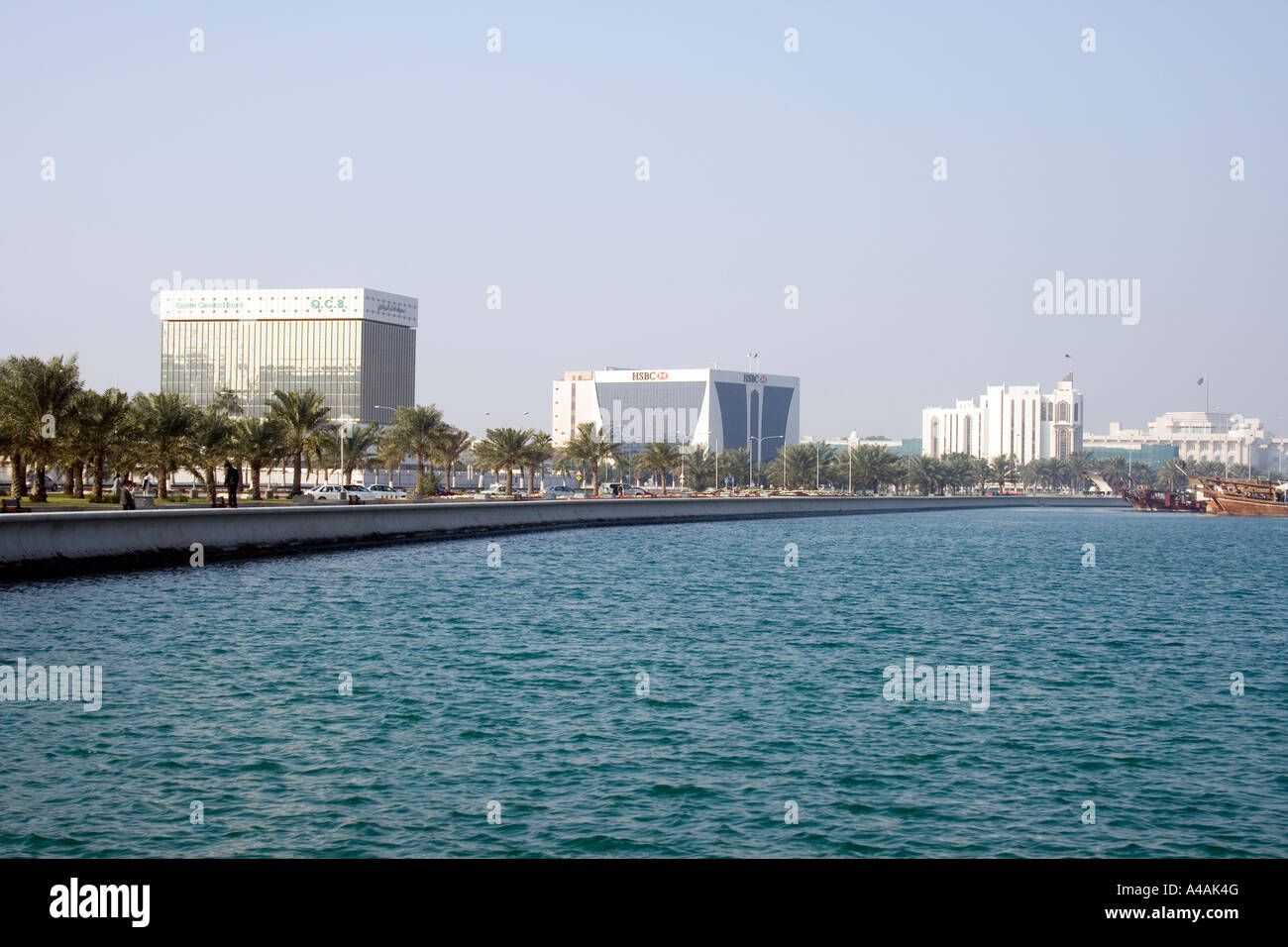 The Corniche in Doha Qatar Stock Photo - Alamy