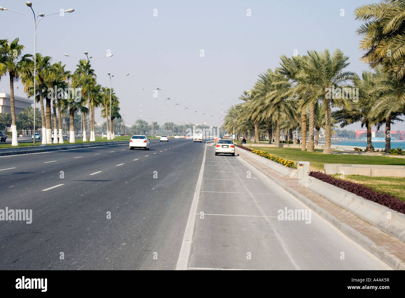 The Corniche in Doha Qatar Stock Photo - Alamy